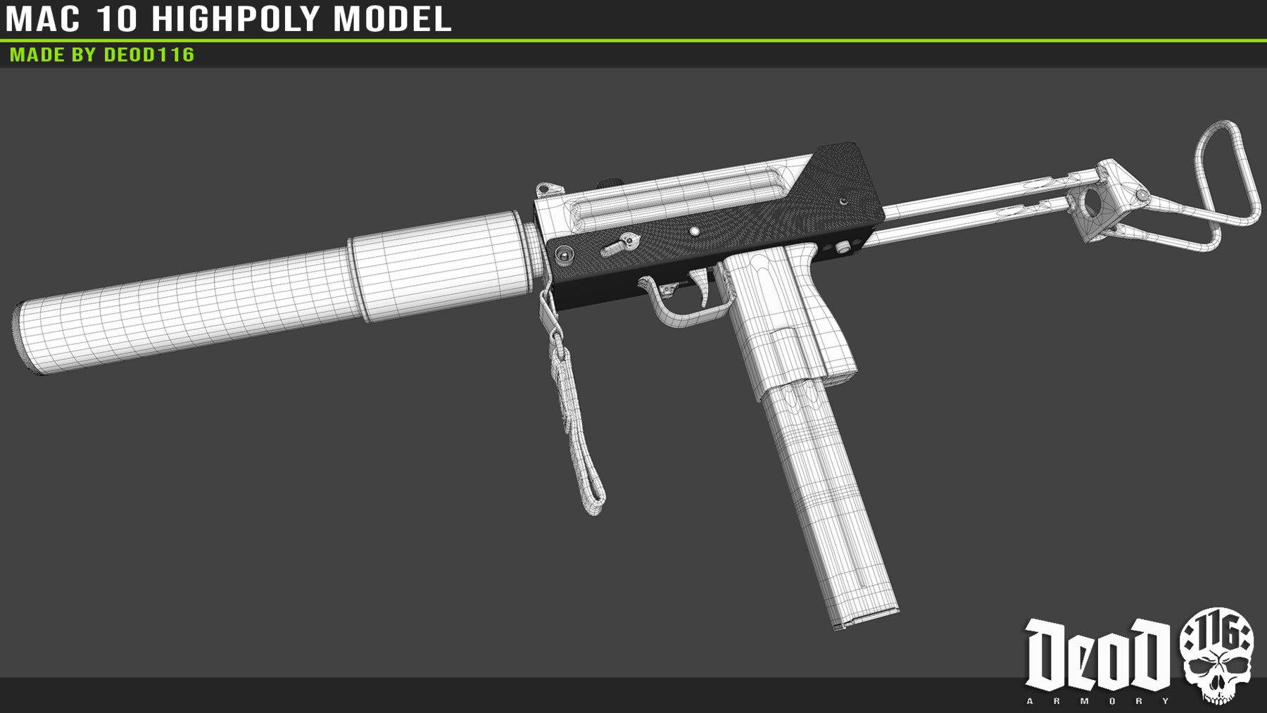 ArtStation - MAC 10 Highpoly model | Resources