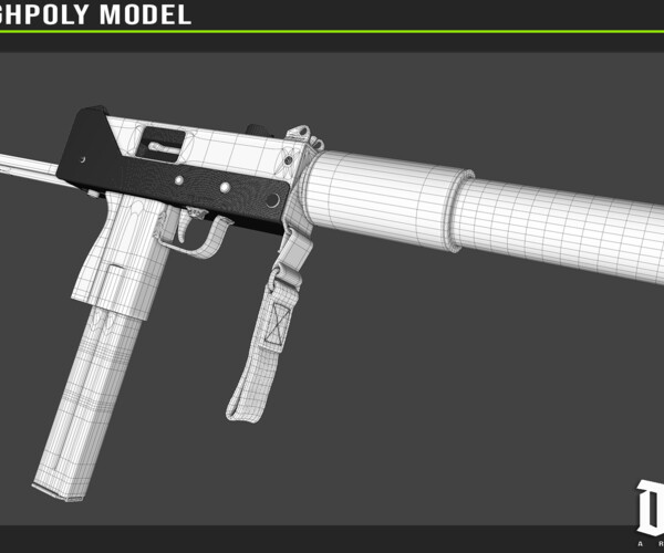 ArtStation - MAC 10 Highpoly model | Resources