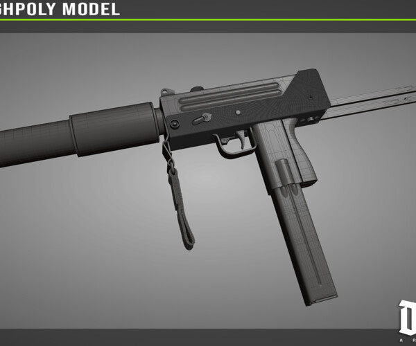 ArtStation - MAC 10 Highpoly model | Resources