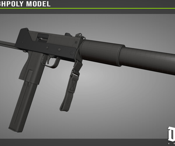 ArtStation - MAC 10 Highpoly model | Resources