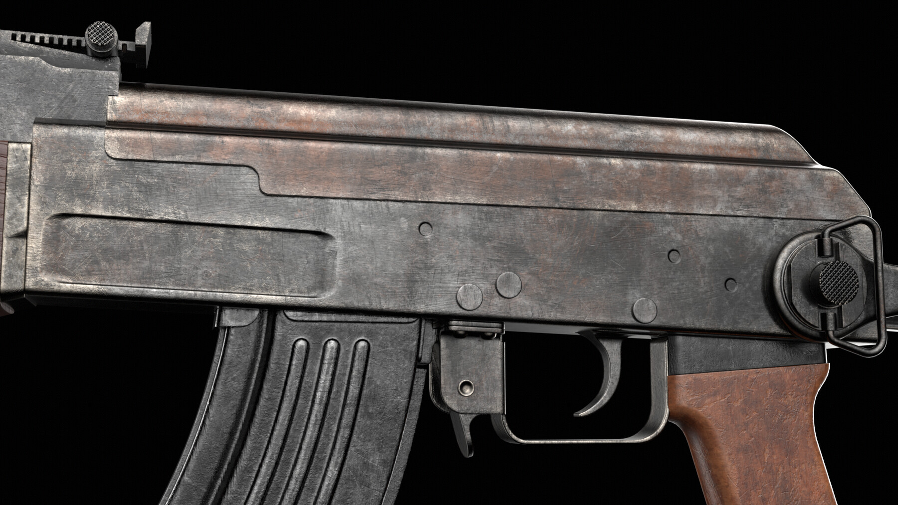 ArtStation - AK-47 / AKS Kalashnikov Assault Rifles (Game Ready) | Game ...