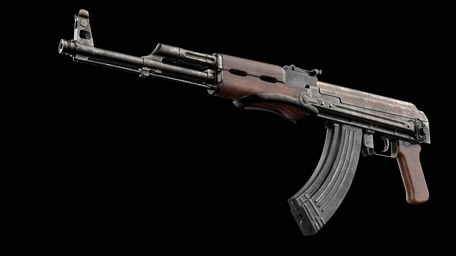 ArtStation - AK-47 / AKS Kalashnikov Assault Rifles (Game Ready) | Game ...