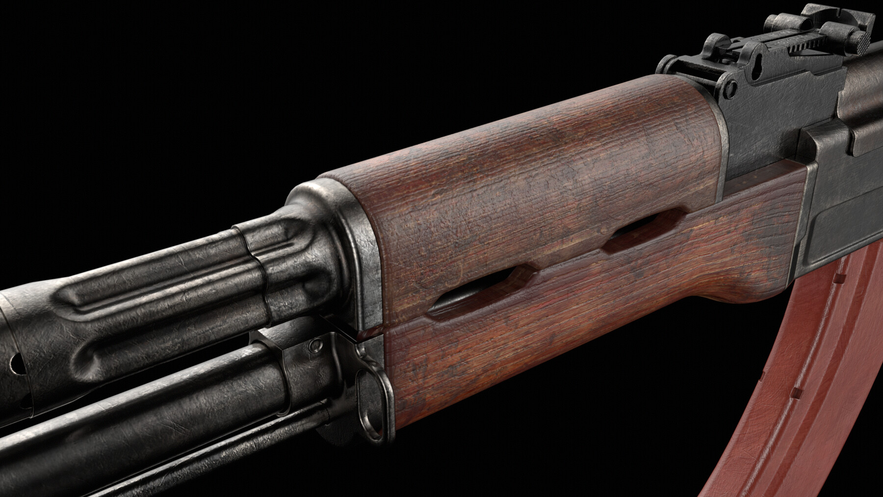 ArtStation - AK-47 / AKS Kalashnikov Assault Rifles (Game Ready) | Game ...