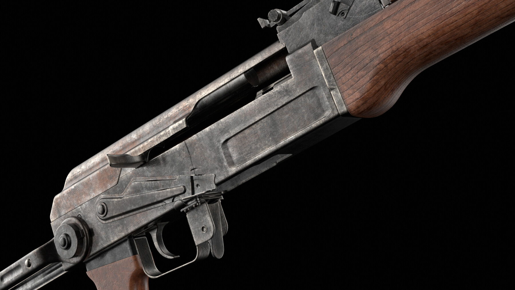 ArtStation - AK-47 / AKS Kalashnikov Assault Rifles (Game Ready) | Game ...