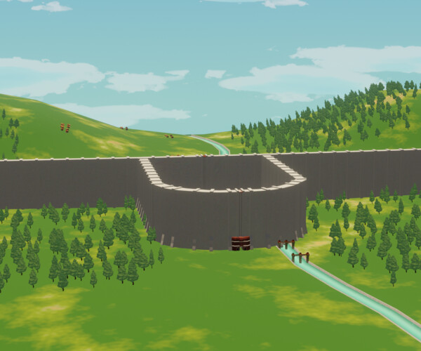 ArtStation - Attack on titan shiganshina walls 3D | Resources