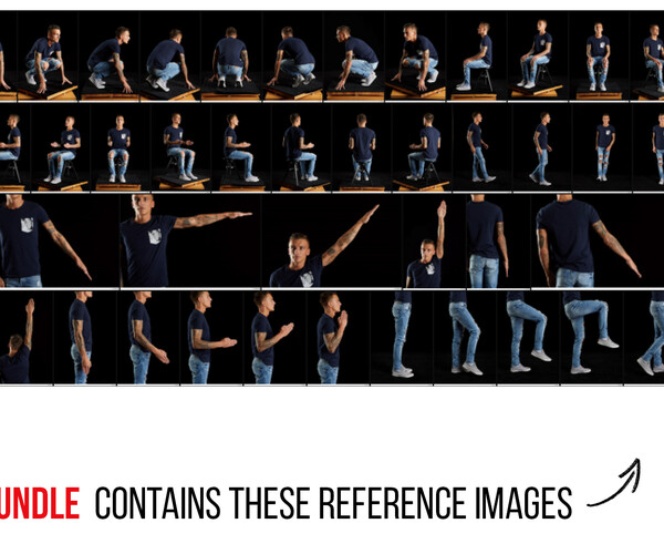 ArtStation - Flexing Male Reference | Claudio | Resources