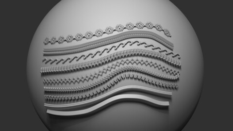ArtStation - Curve brush Zbrush | Brushes