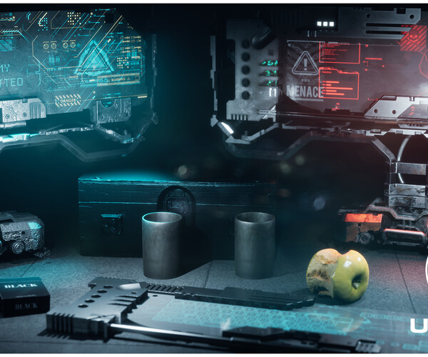 ArtStation - Sci-Fi Computer Station | Game Assets