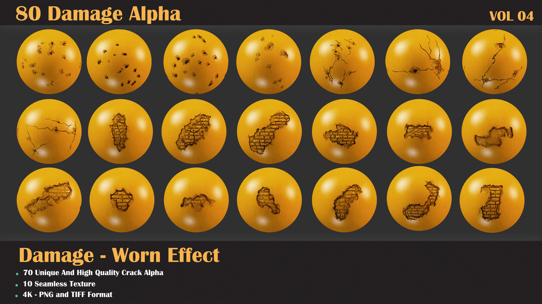 ArtStation - 80 Damage Alpha - VOL 04 | Brushes