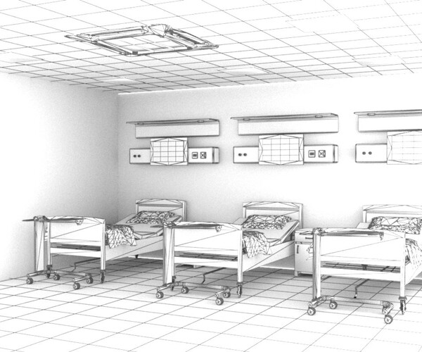 ArtStation - Hospital Ward 2 | Resources