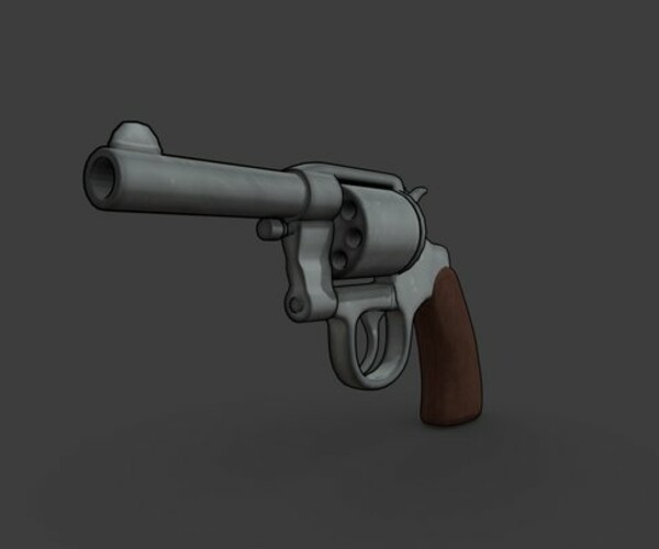 ArtStation - Stylized Revolver | Game Assets