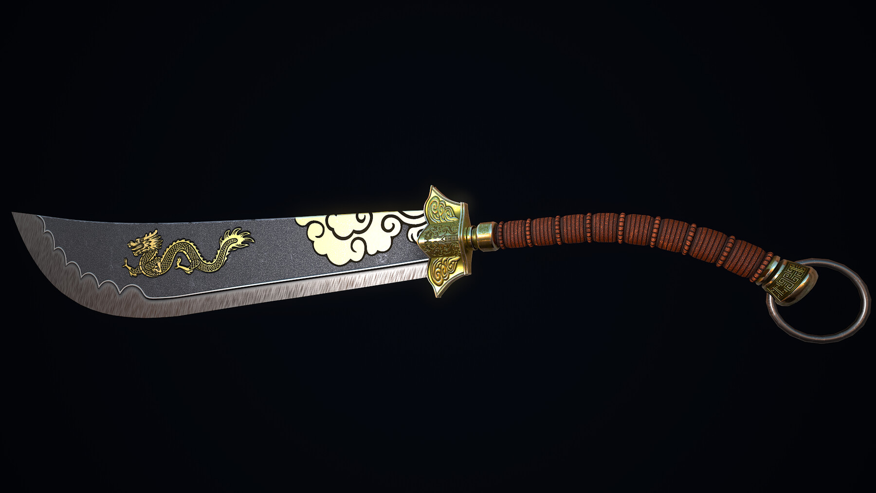 ArtStation - Two-handed Dao sword | Game Assets