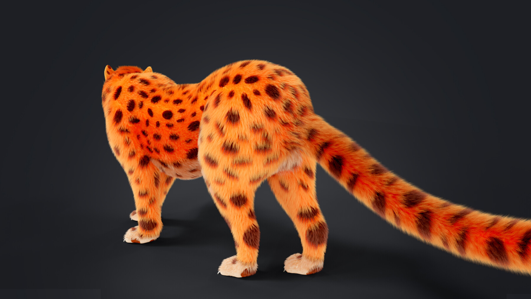 ArtStation - Fur Female Leopard Rigged | Game Assets