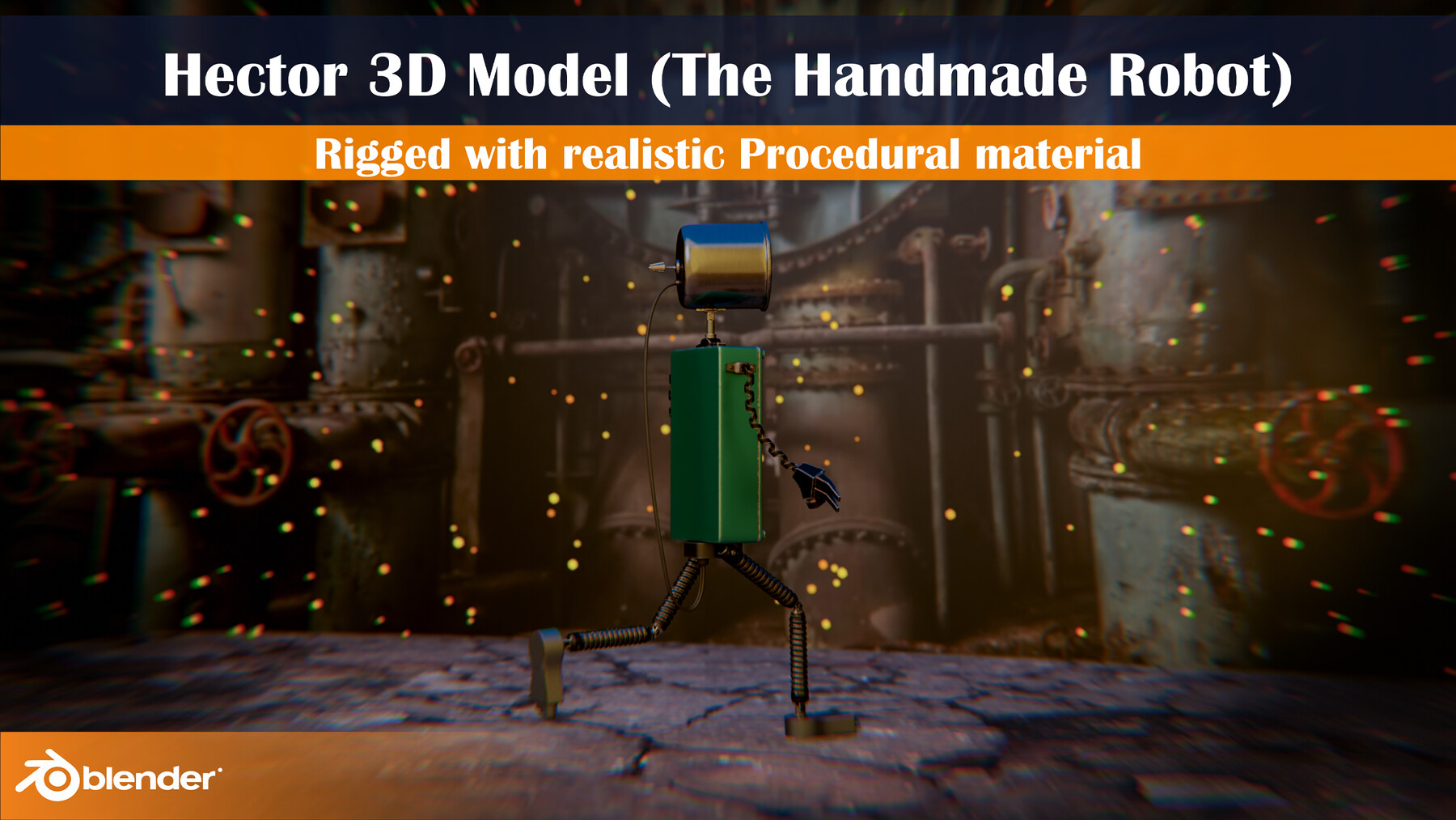 ArtStation - Hector 3D Model (Rigged Robot) | Game Assets