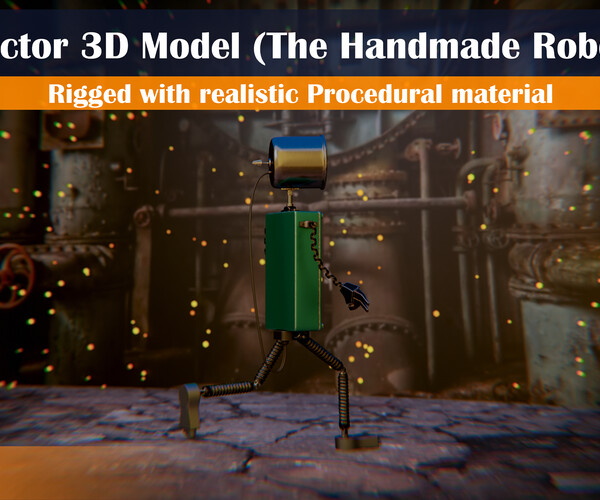 ArtStation - Hector 3D Model (Rigged Robot) | Game Assets