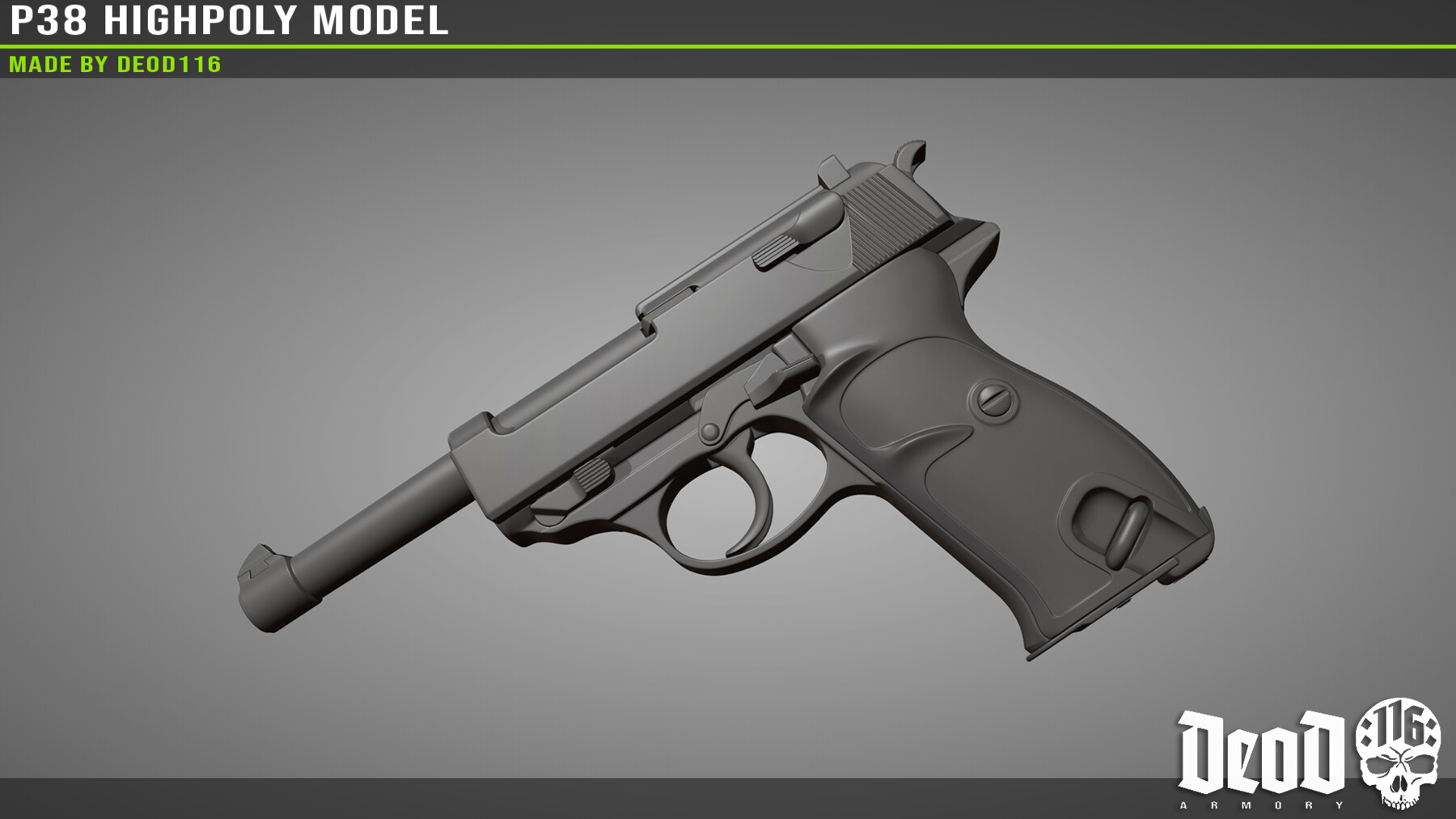 ArtStation - P38 Highpoly model | Game Assets