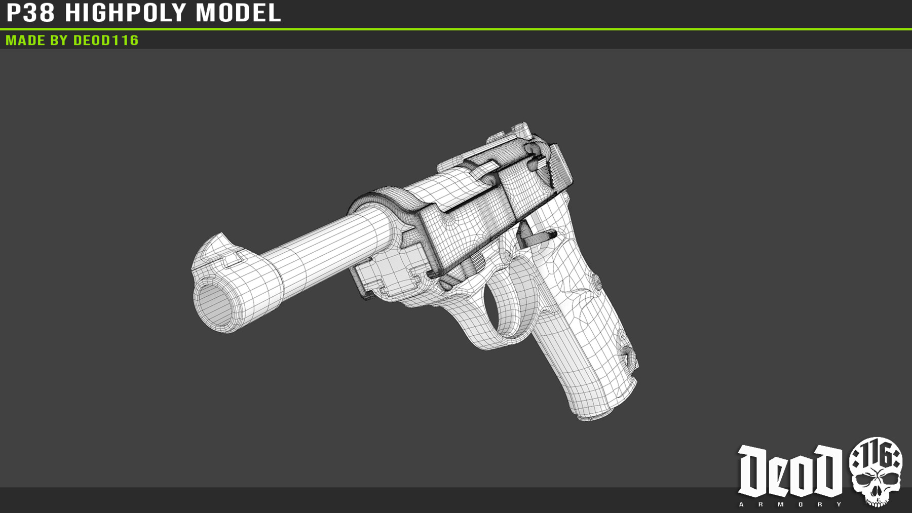 ArtStation - P38 Highpoly model | Game Assets