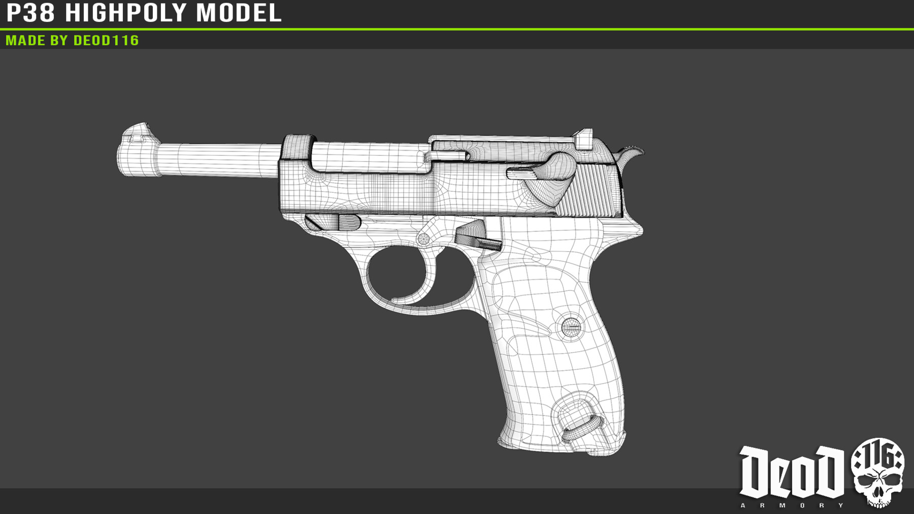 ArtStation - P38 Highpoly model | Game Assets