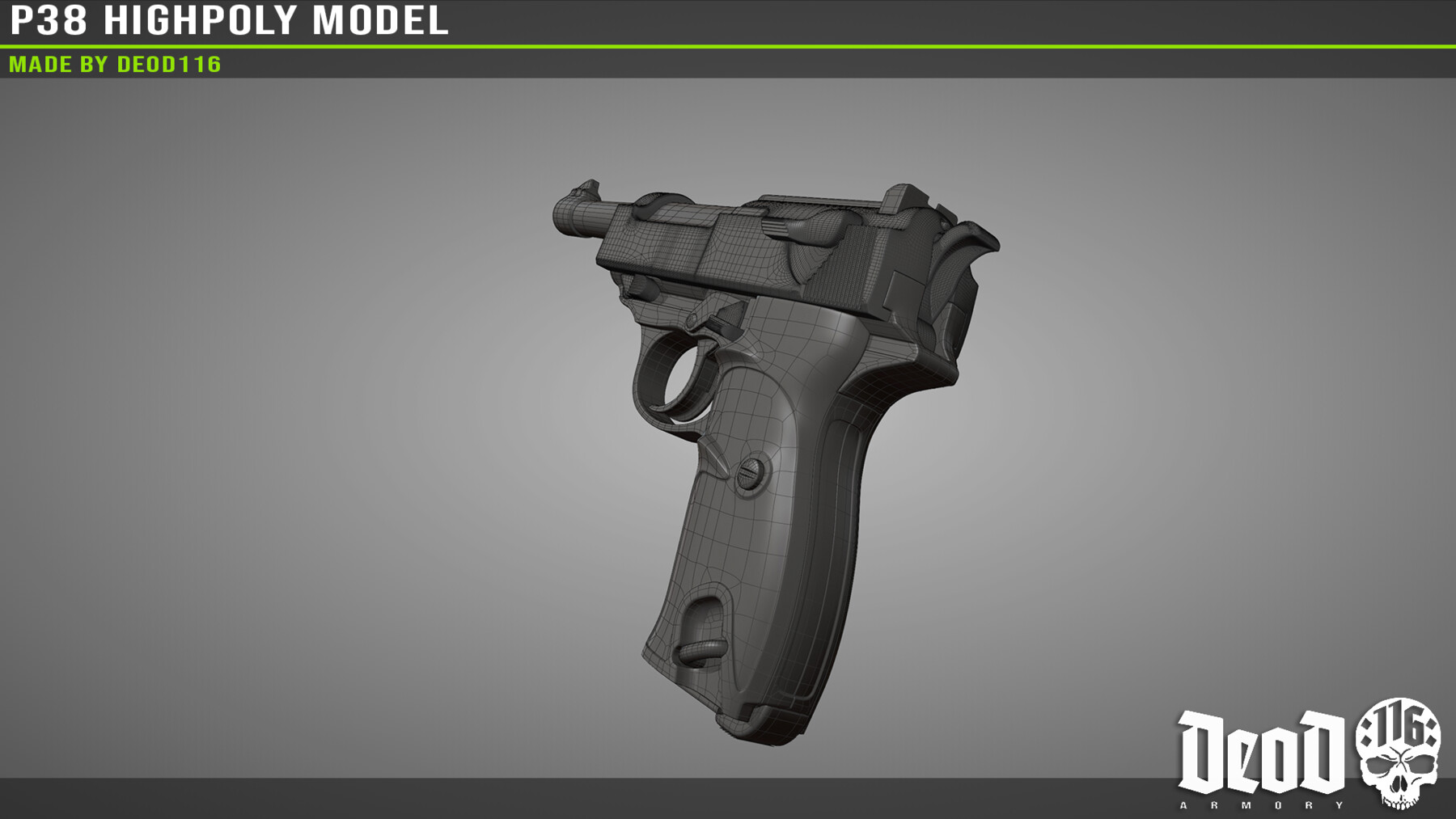ArtStation - P38 Highpoly model | Game Assets