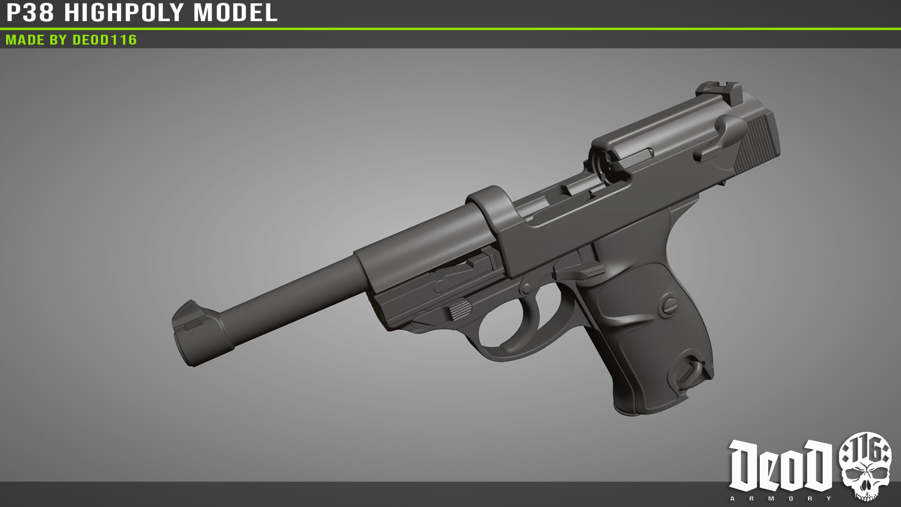 ArtStation - P38 Highpoly model | Game Assets