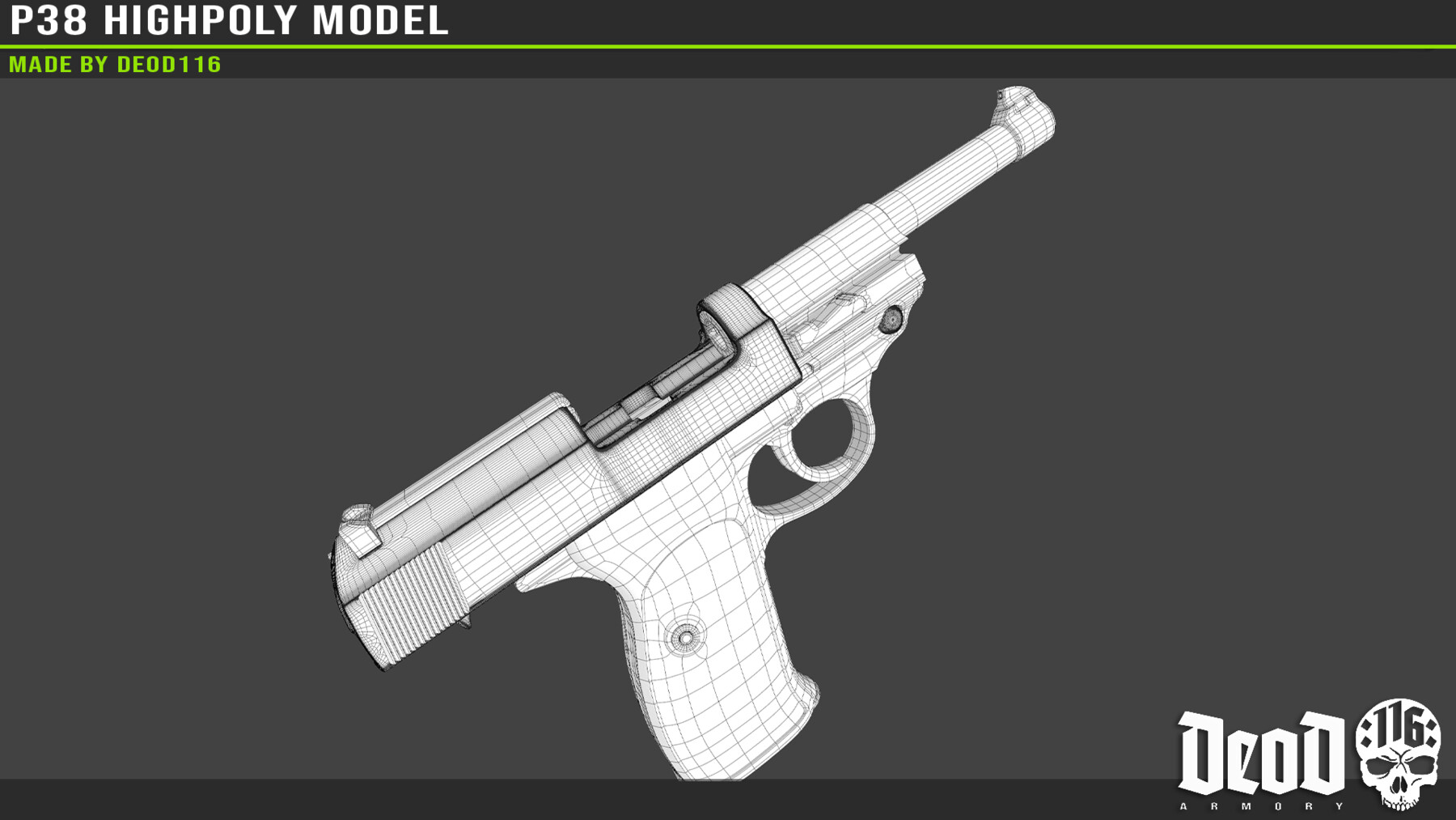 ArtStation - P38 Highpoly model | Game Assets