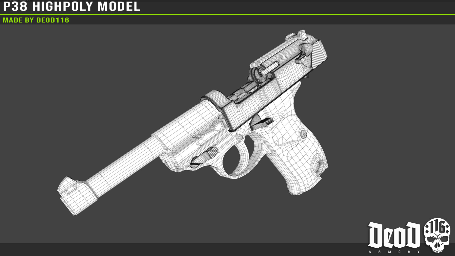 ArtStation - P38 Highpoly model | Game Assets