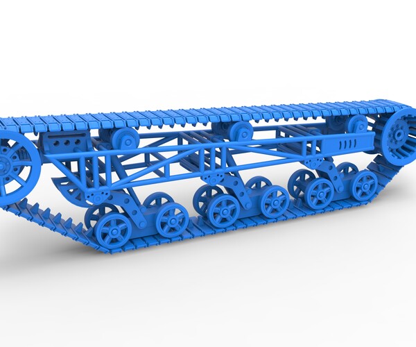 ArtStation - 3D printable Diecast Track chassis Scale 1 to 25 | Resources