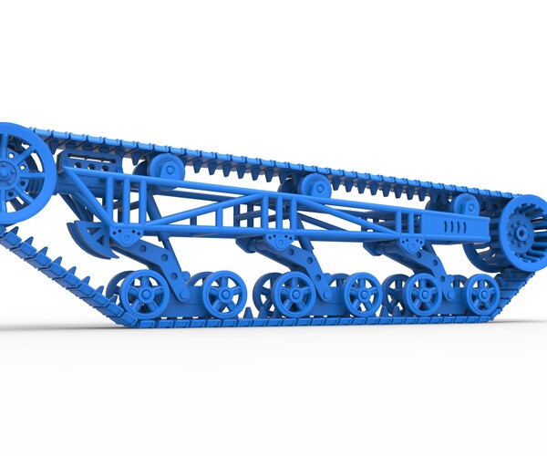 ArtStation - 3D printable Diecast Track chassis Scale 1 to 25 | Resources