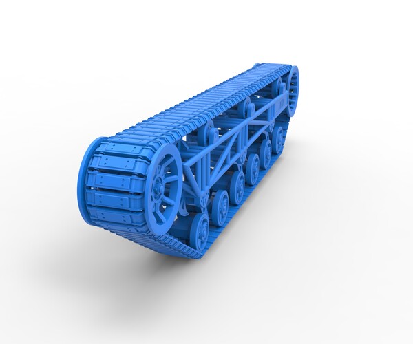 ArtStation - 3D printable Diecast Track chassis Scale 1 to 25 | Resources