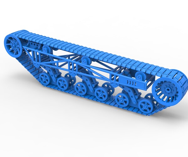 ArtStation - 3D printable Diecast Track chassis Scale 1 to 25 | Resources