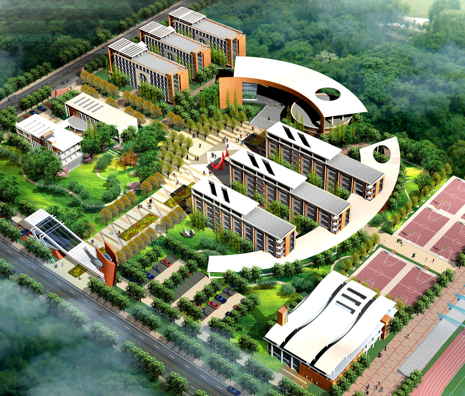 ArtStation - School building 097 | Resources