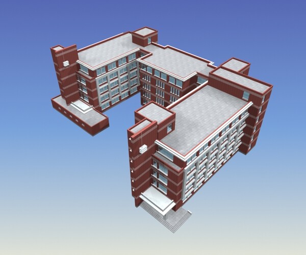 ArtStation - School building 102 | Resources