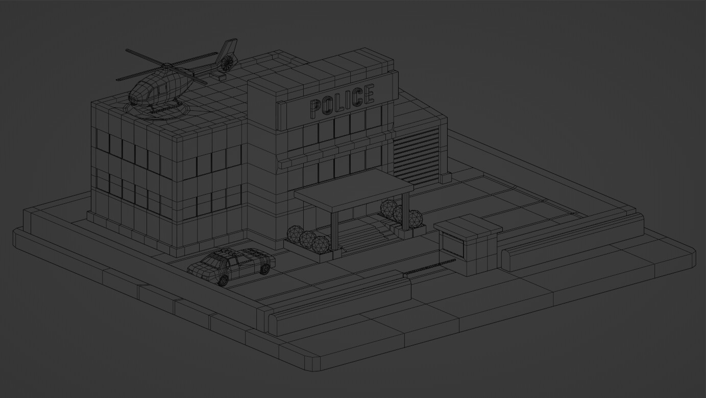 ArtStation - Police station | Game Assets