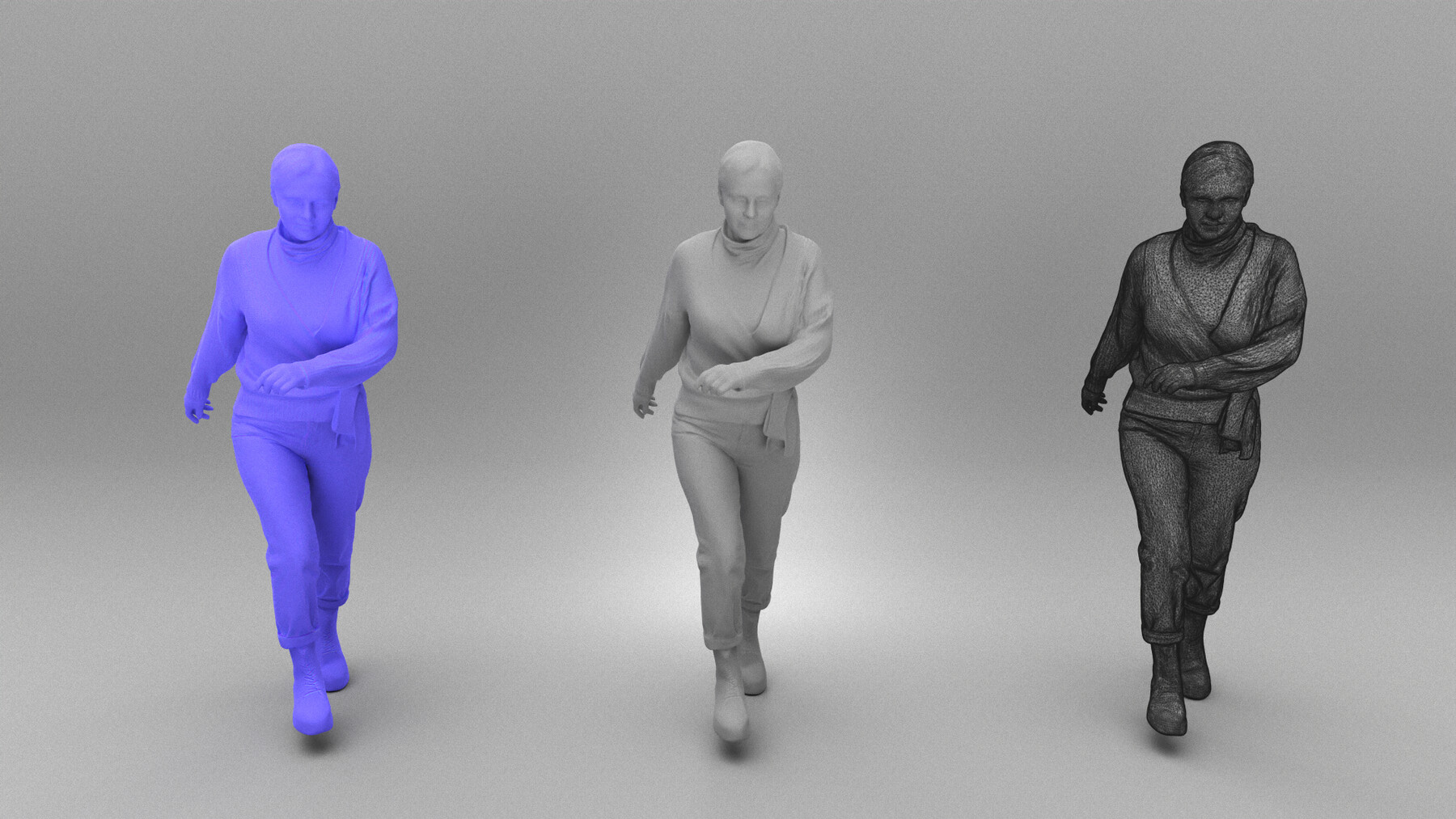 ArtStation - Beautiful woman walking 337 | Game Assets