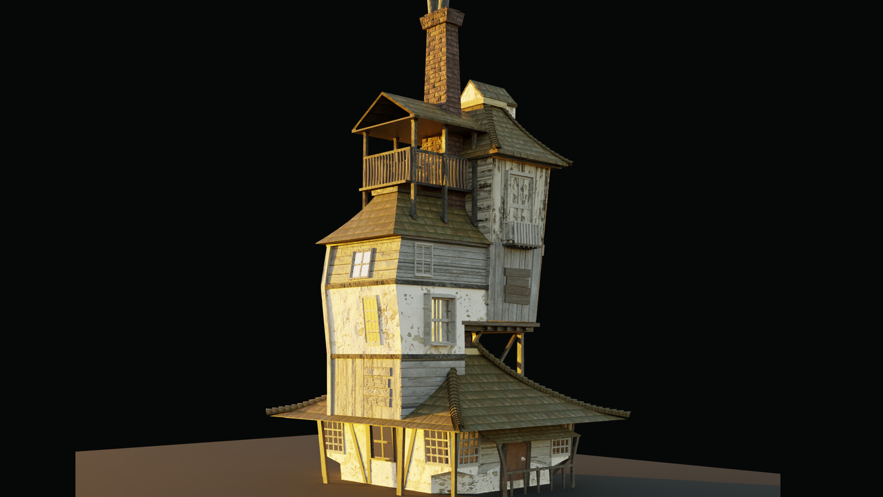ArtStation - Harry Potter Weasley House (The Burrow) | Resources