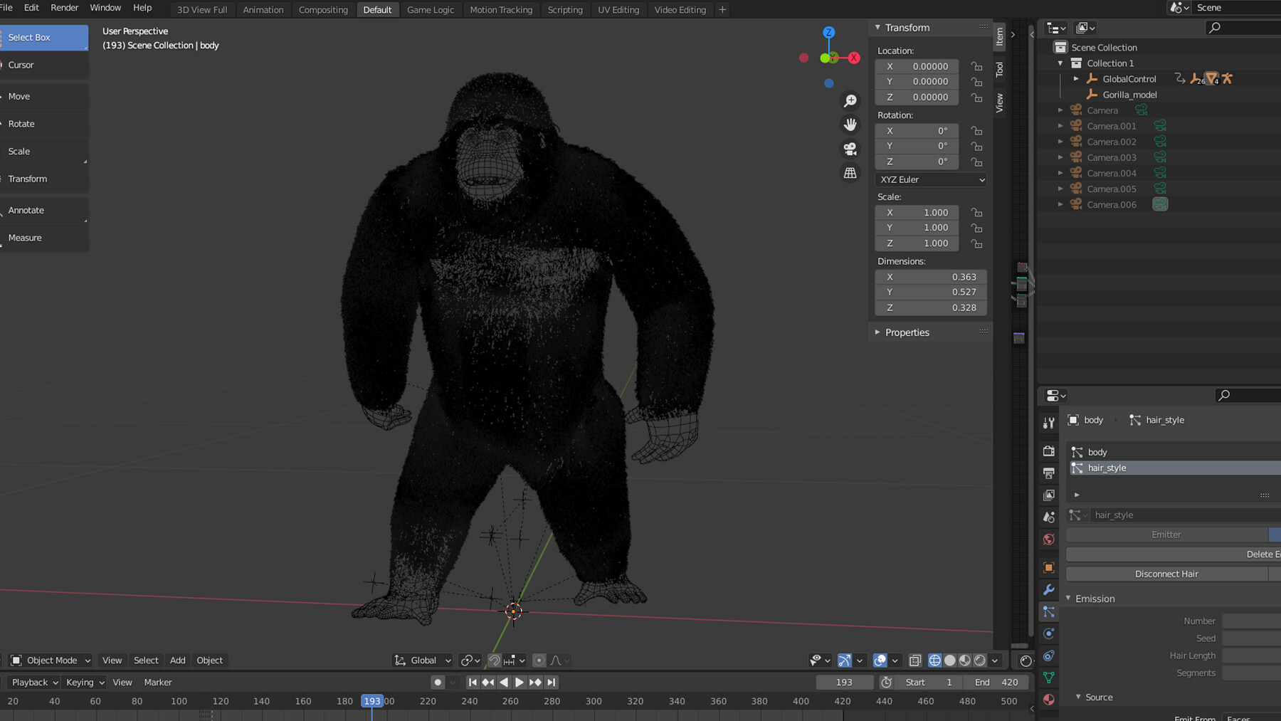 ArtStation - Gorilla Animated Blender | Game Assets