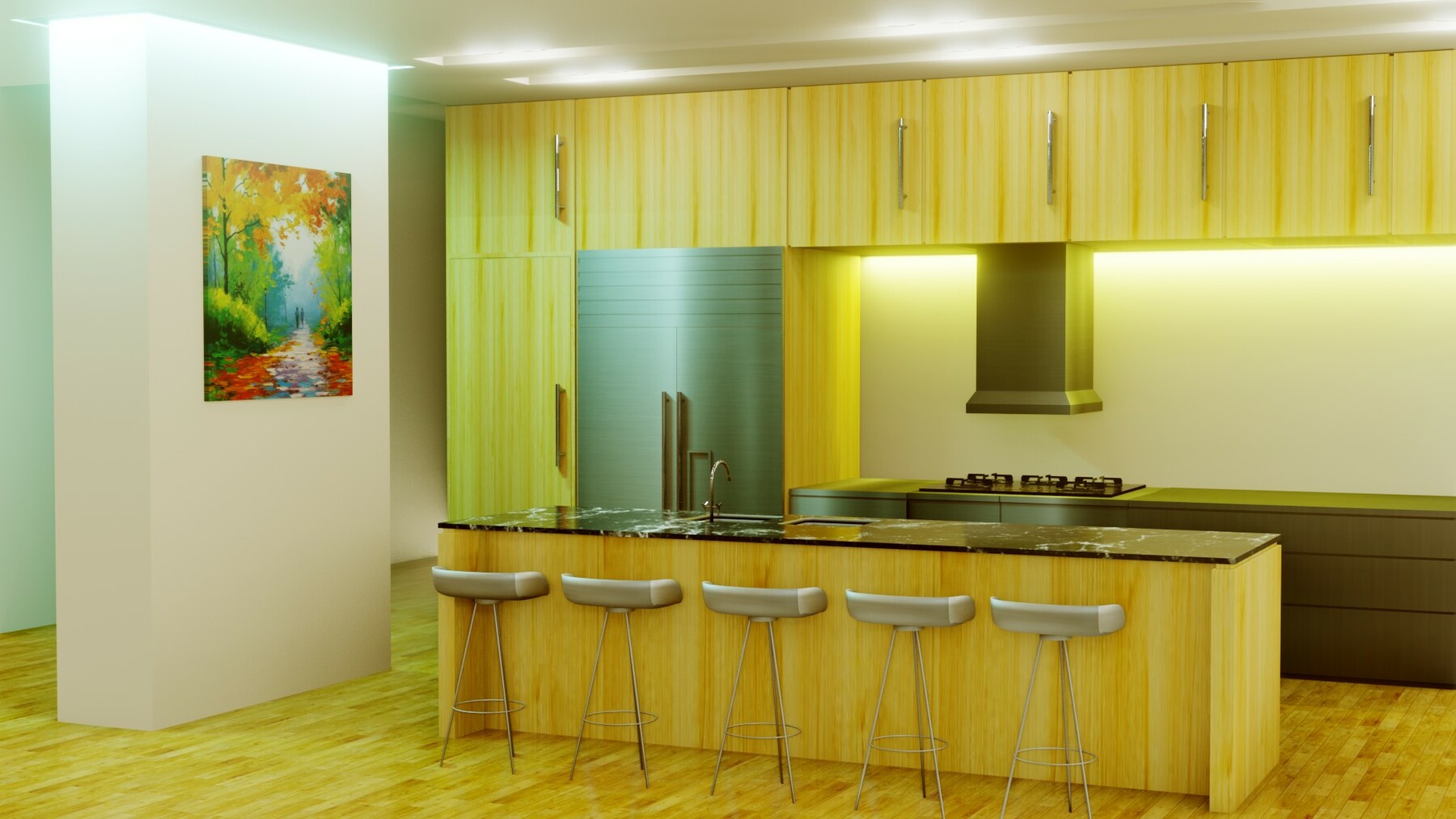 ArtStation - Kitchen Interior - Low Poly | Game Assets