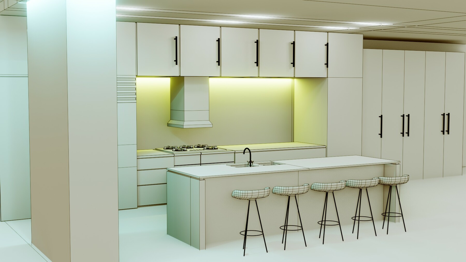 ArtStation - Kitchen Interior - Low Poly | Game Assets