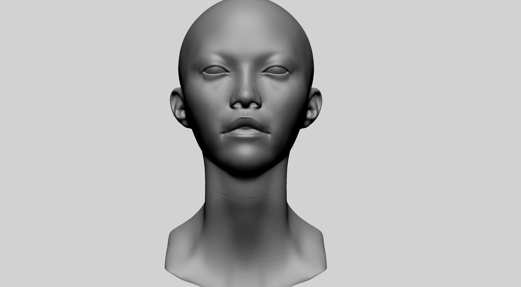 ArtStation - Asian Female Head A | Resources
