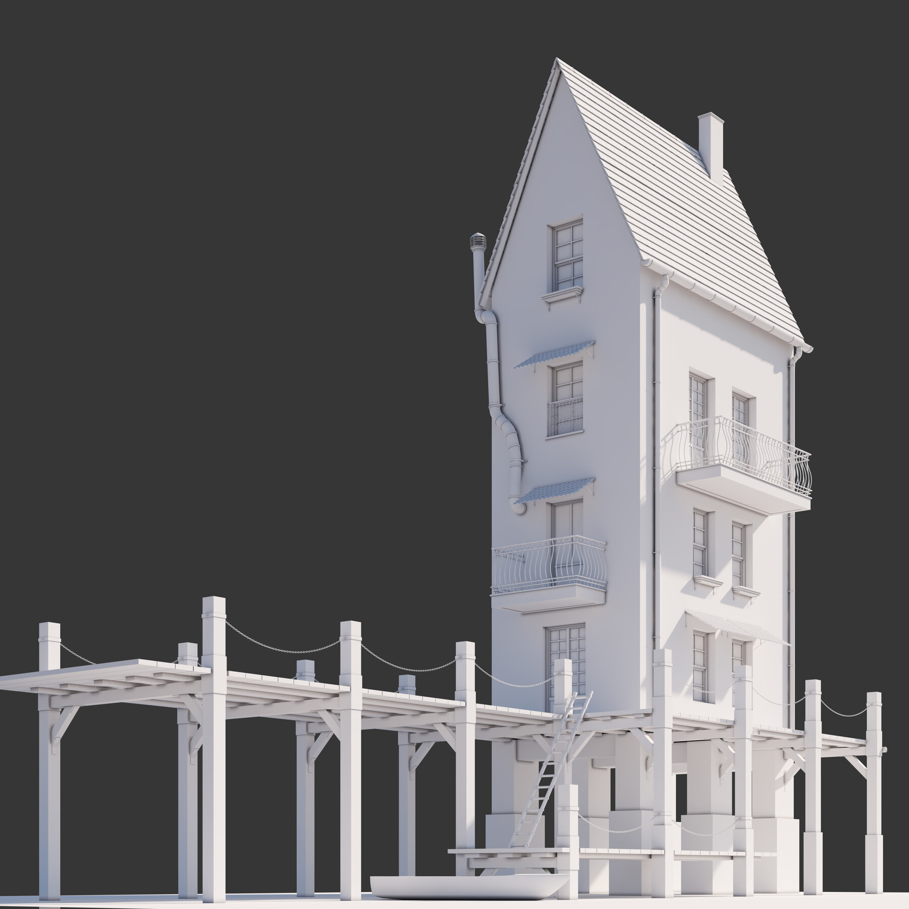 ArtStation - Cottage 3DModel Exterior | Resources