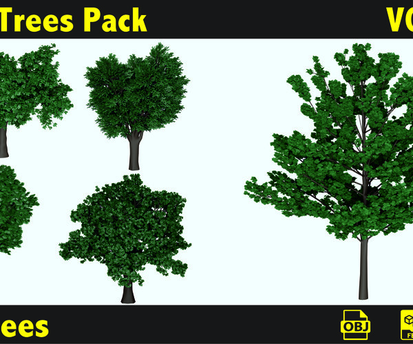 ArtStation - Pack of 3D Trees vol.01 | Resources