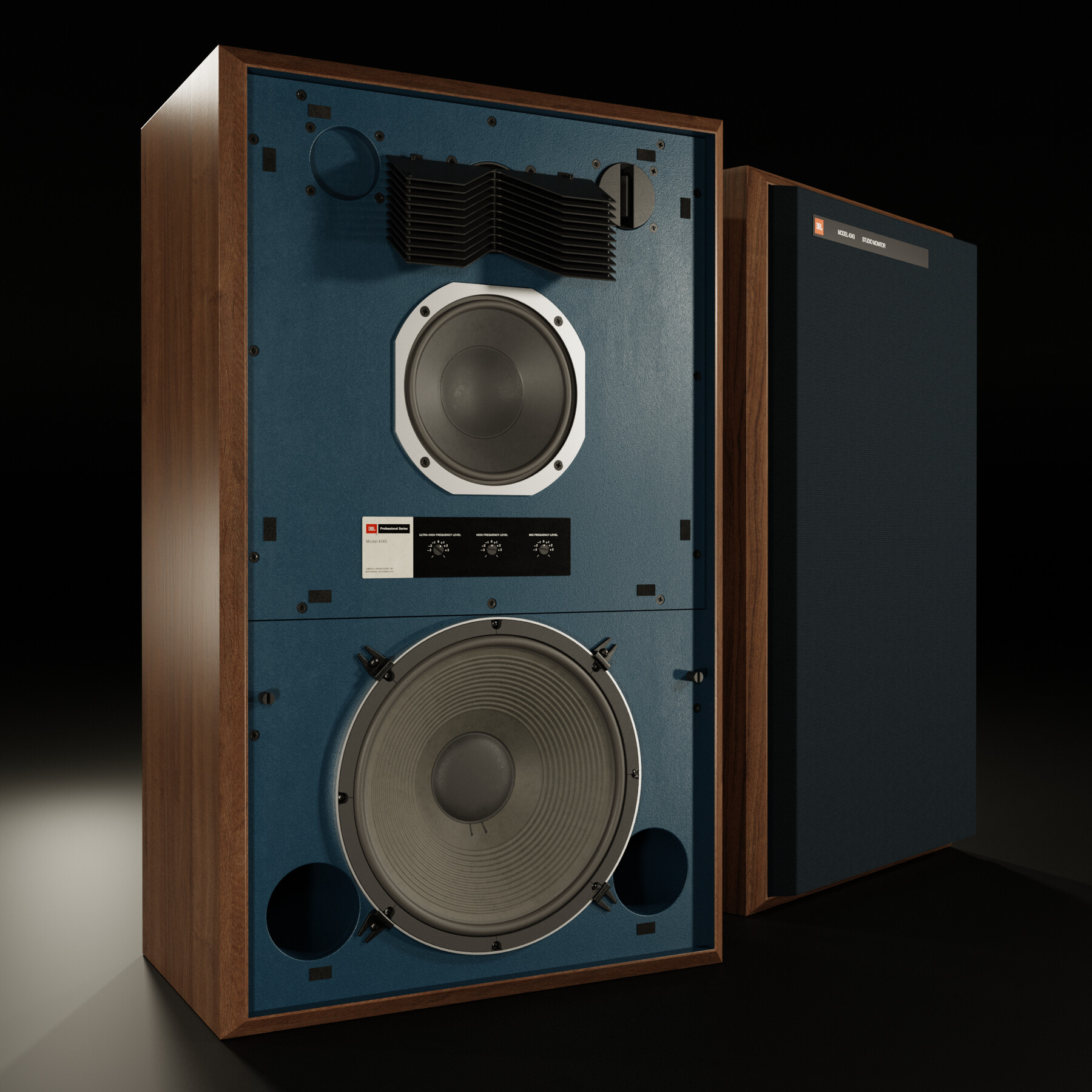 ArtStation - JBL 4343 Studio Monitors in Blue | Resources