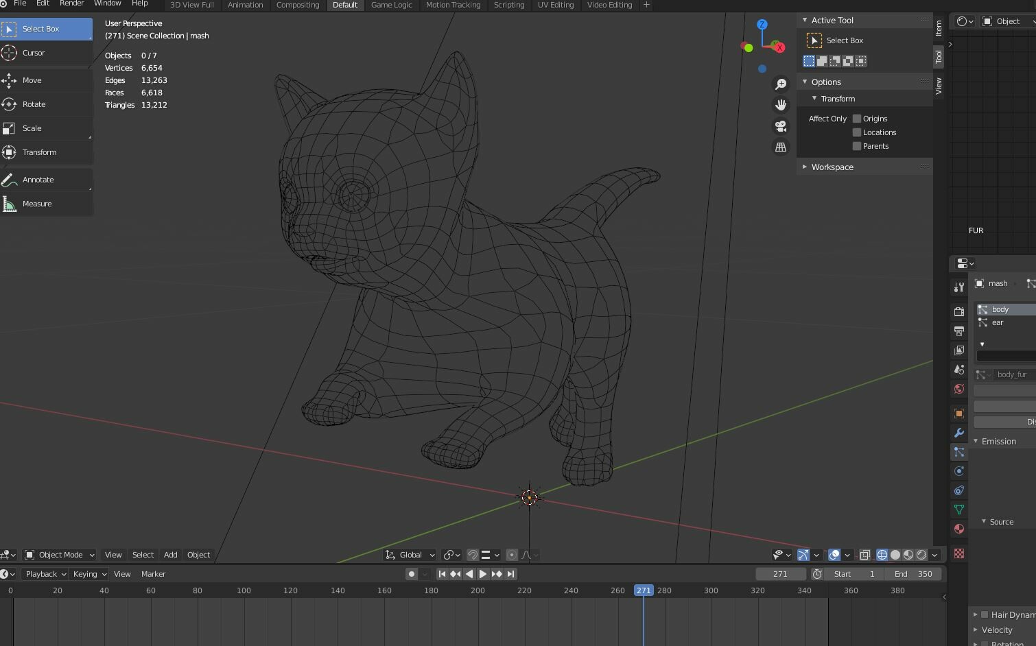 ArtStation - Fur Cute Red Cat Kitten Animated | Game Assets