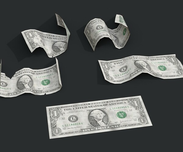 ArtStation - Money Loot - US dollars | Game Assets