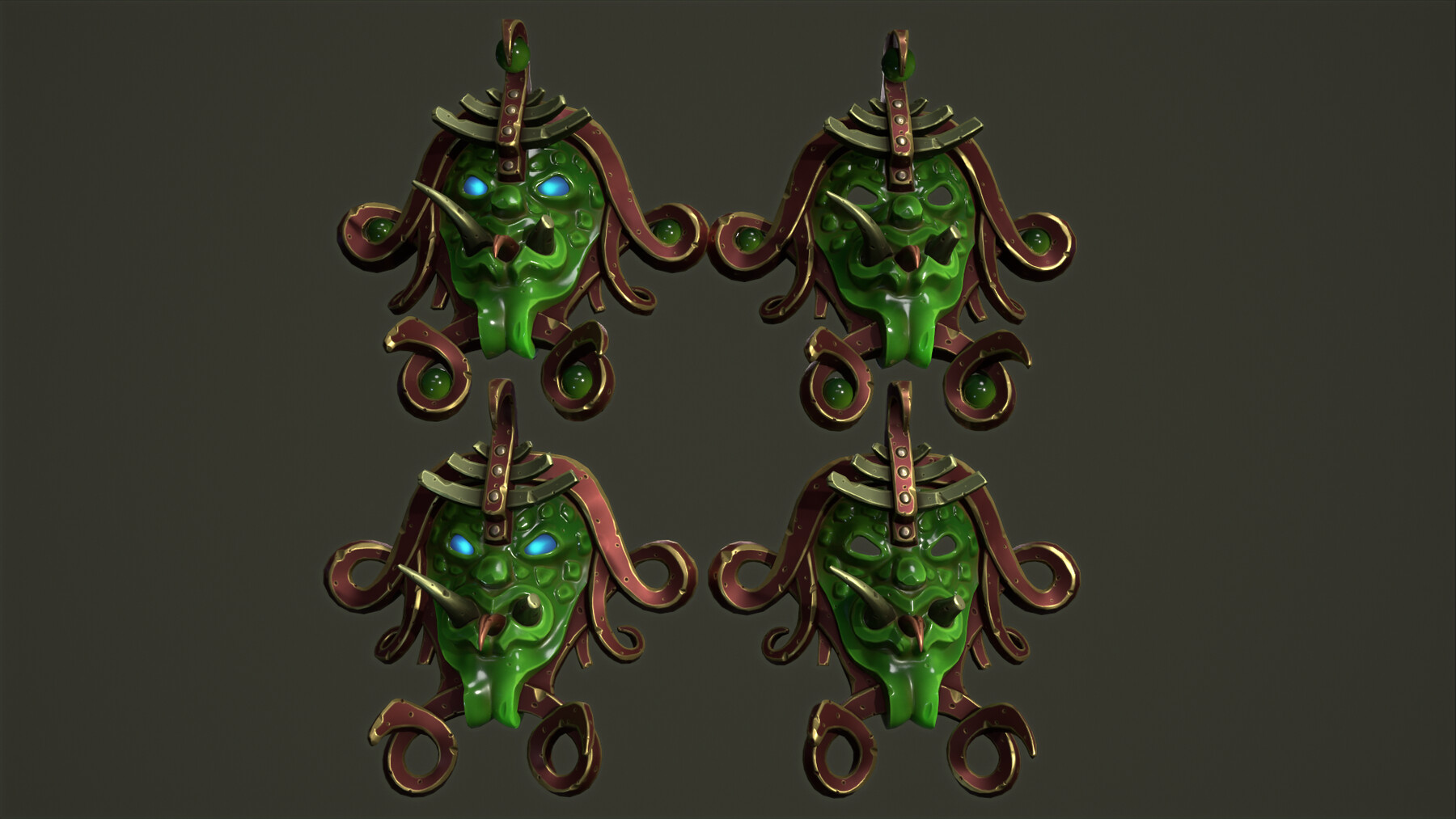 ArtStation - Fantasy masks 2 collection | Game Assets