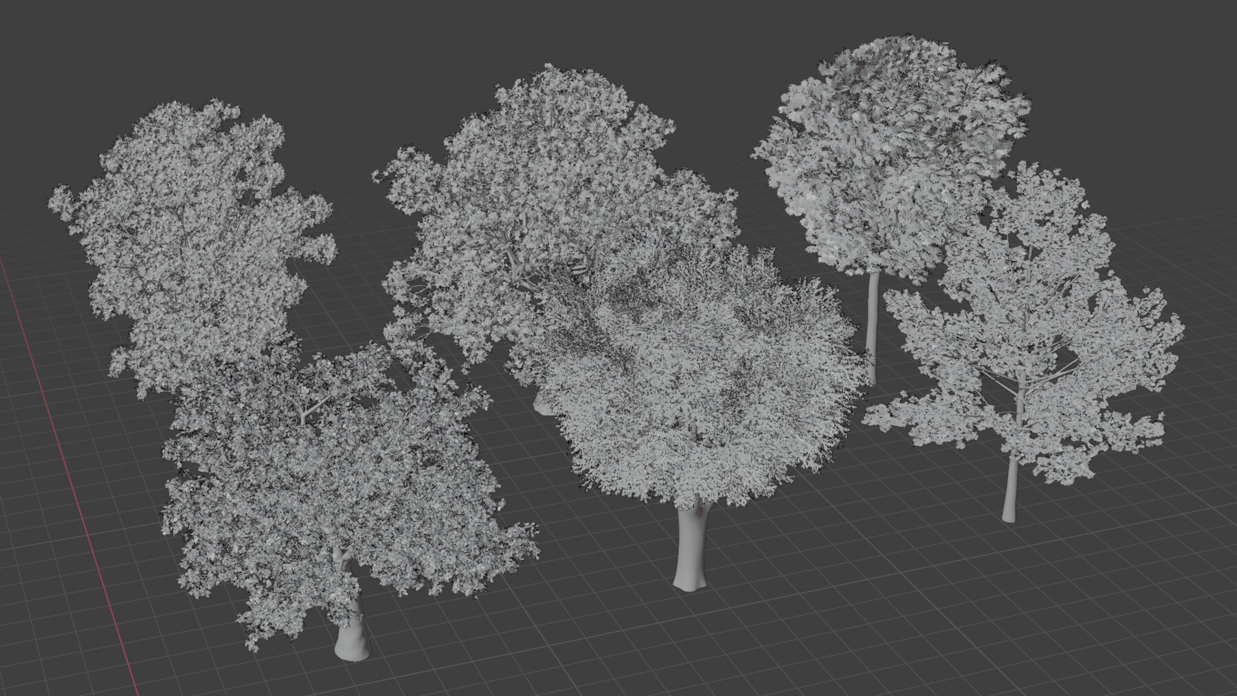 ArtStation - Pack of 3D Trees vol.01 | Resources