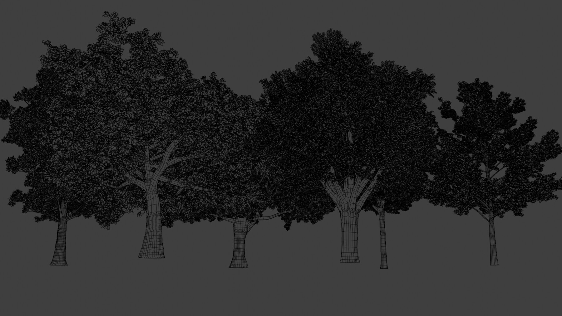 ArtStation - Pack of 3D Trees vol.01 | Resources