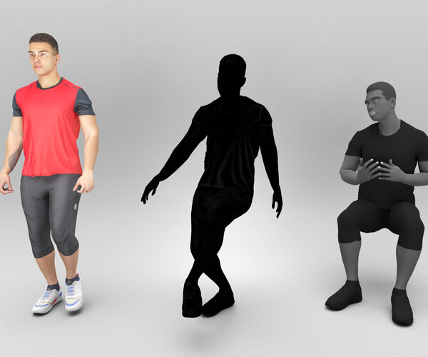 ArtStation - Animated young man playing football 365 | Game Assets