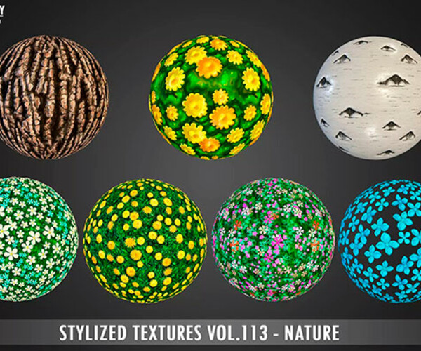 ArtStation - Stylized Nature Vol.113 - Hand Painted Textures | Game Assets