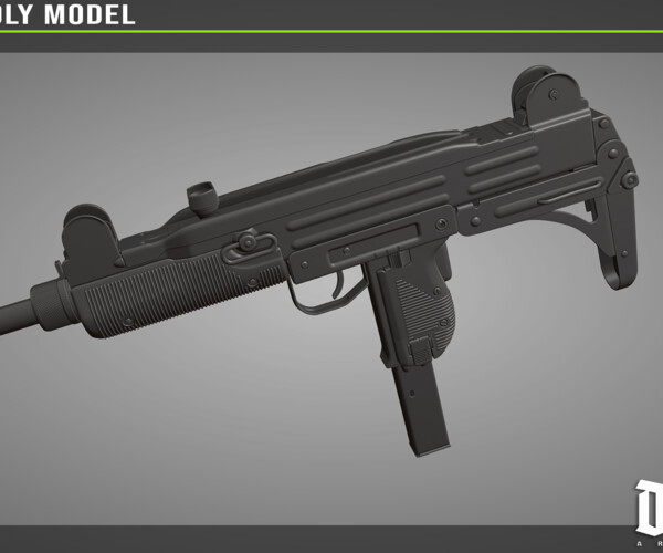 ArtStation - UZI Highpoly model | Game Assets